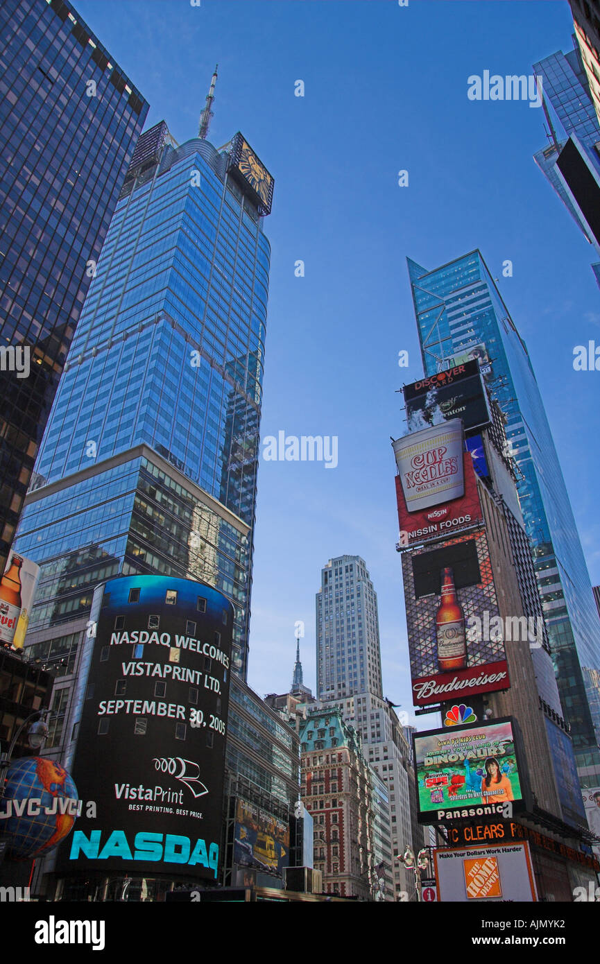 Times Square Skyscrapers Stock Photo - Alamy