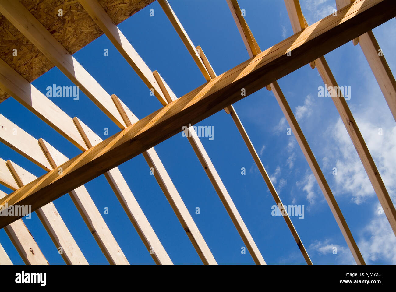 Wooden interior beams hi-res stock photography and images - Alamy