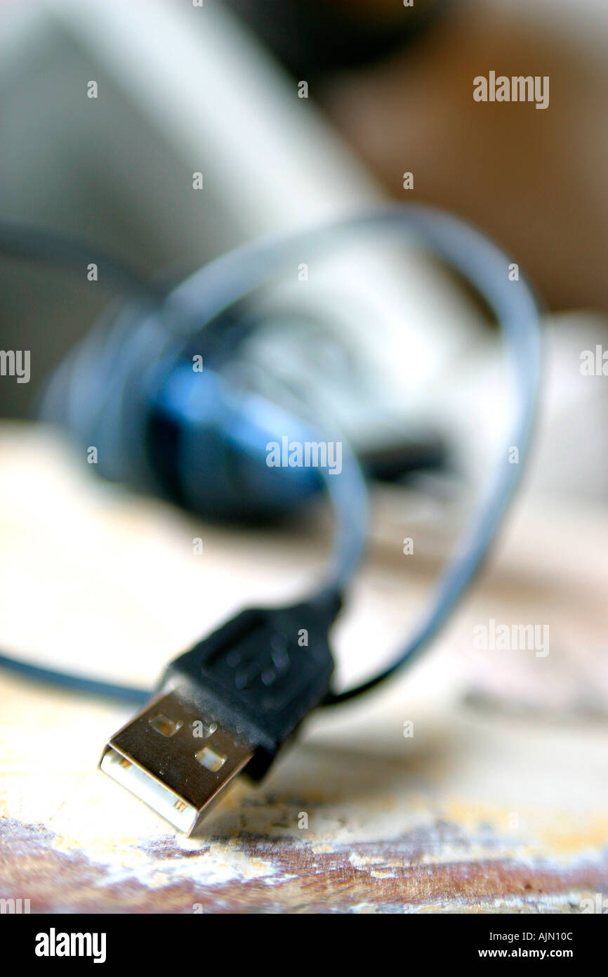 USB CONNECTION ON MOUSE Stock Photo - Alamy