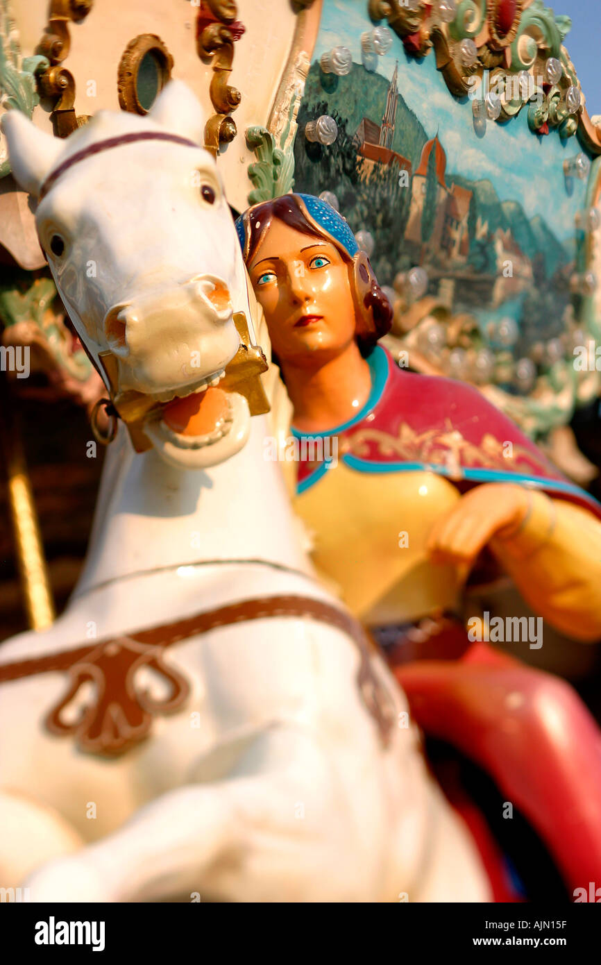 FAIRGROUND CAROUSEL FIGURE FRANCE Stock Photo - Alamy