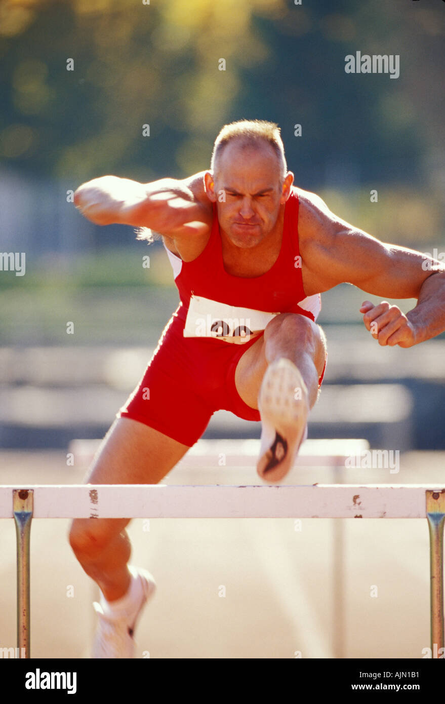 Hurdler hurdle hurdling hi-res stock photography and images - Alamy