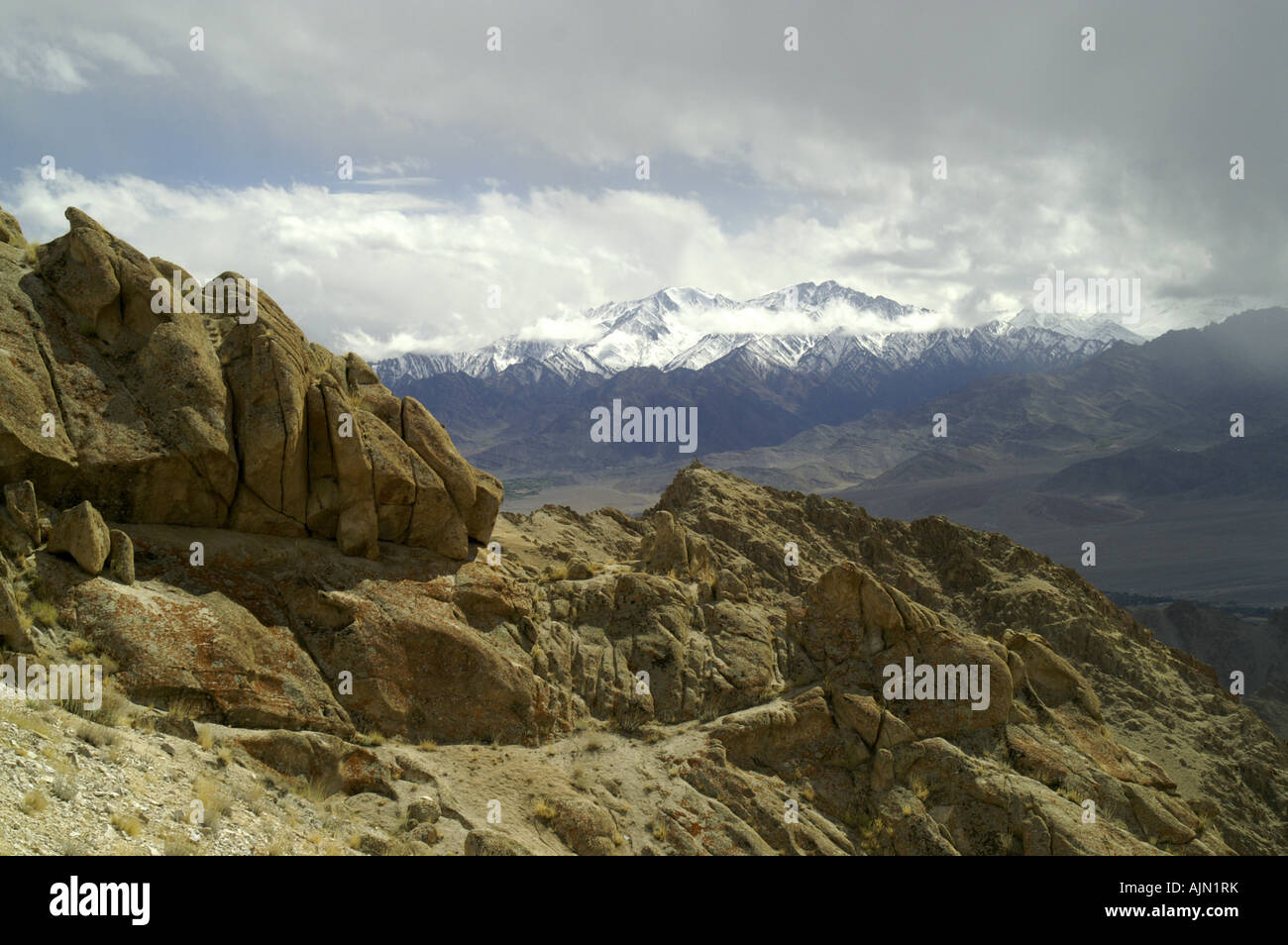 Stok Kangri mountain range in Ladakh Zanskar region snowed top ...