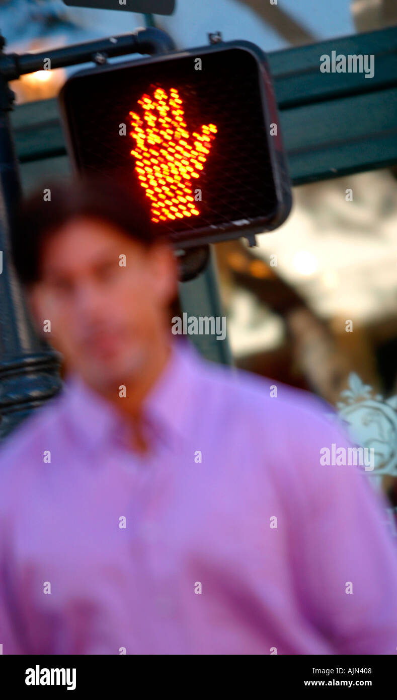 Dont walk man hi-res stock photography and images - Alamy