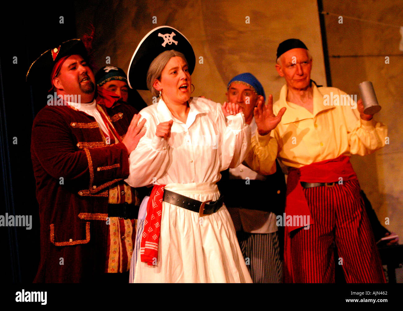 ACTORS IN GILBERT AND SULLIVANS LIGHT OPERA PIRATES OF PENZANCE Stock ...