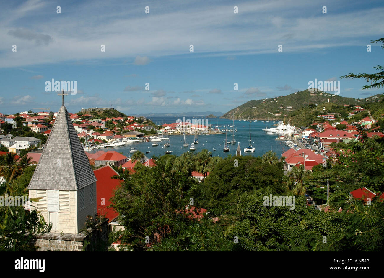 Saint barthelemy gustavia overview hi-res stock photography and images ...