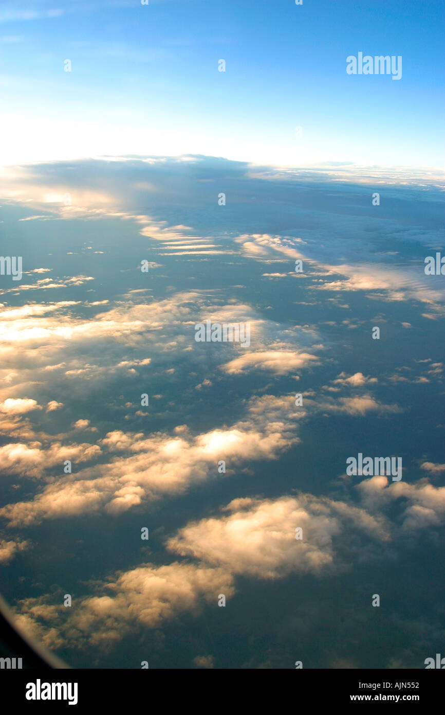 VIEW OF CLOUDS OUT OF AIRCRAFT WINDOW Stock Photo - Alamy