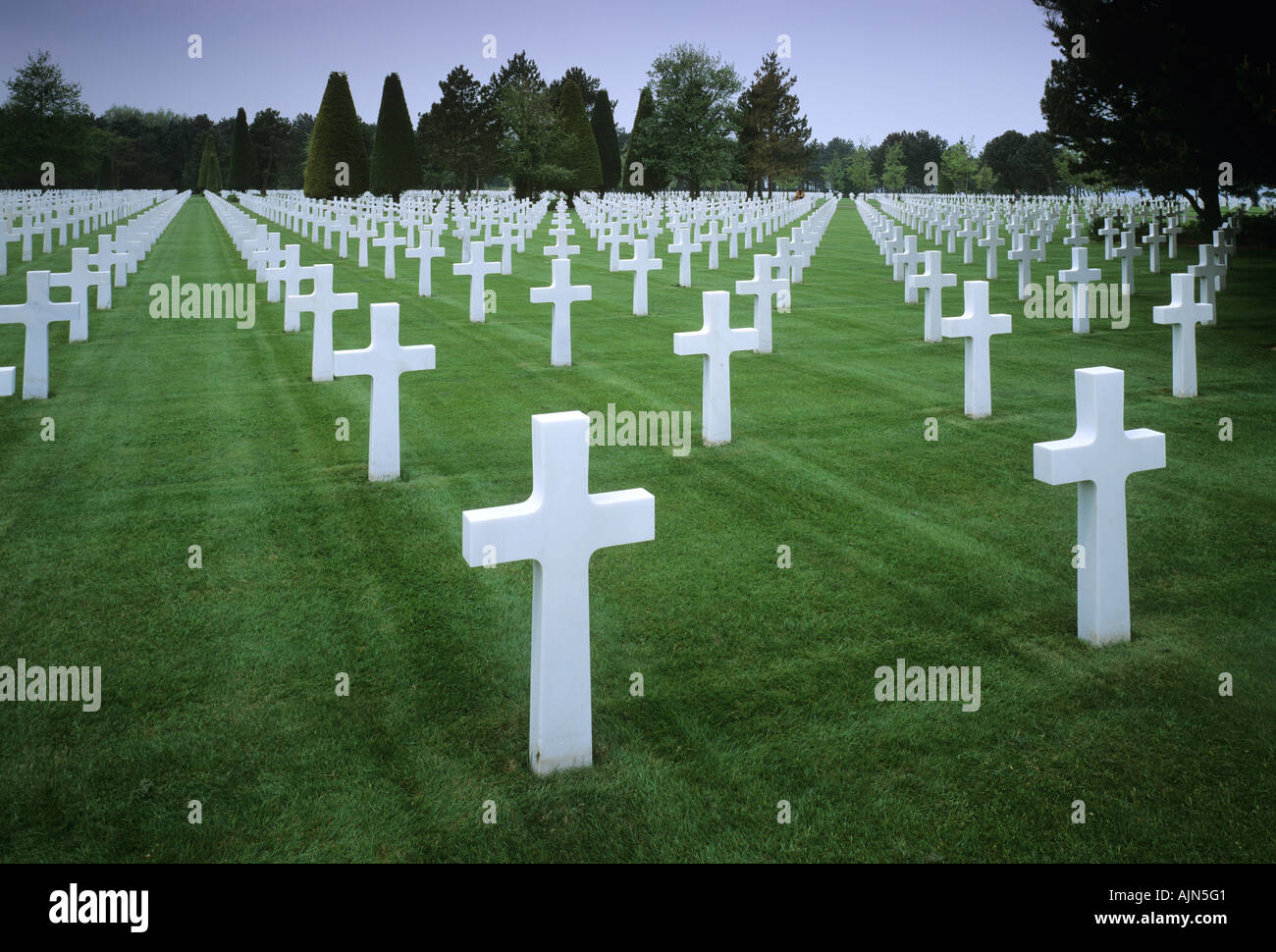 American military cemetery St Laurent Sur Mer Normandy France Stock ...