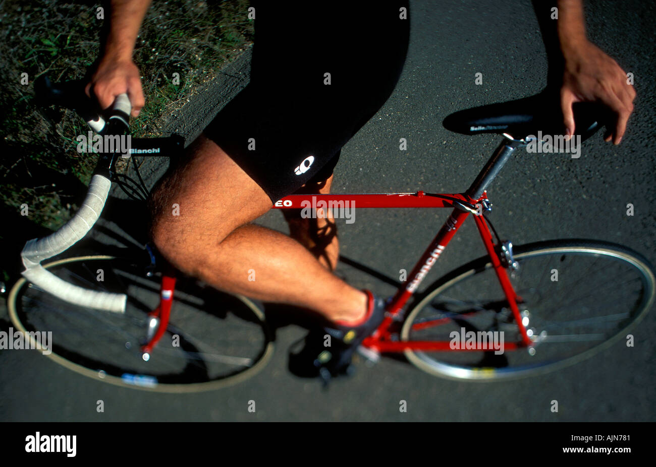 MALE CYCLIST LEGS Stock Photo - Alamy