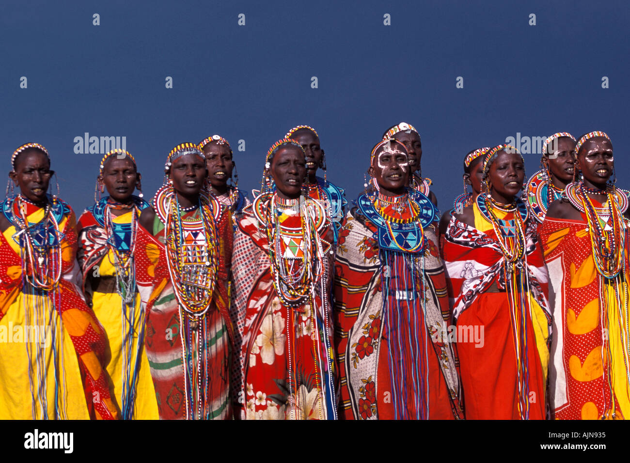 Masai face painting hi-res stock photography and images - Alamy