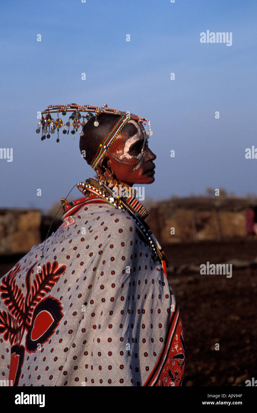Female Masai Chief Masai Mara Kenya Stock Photo - Alamy