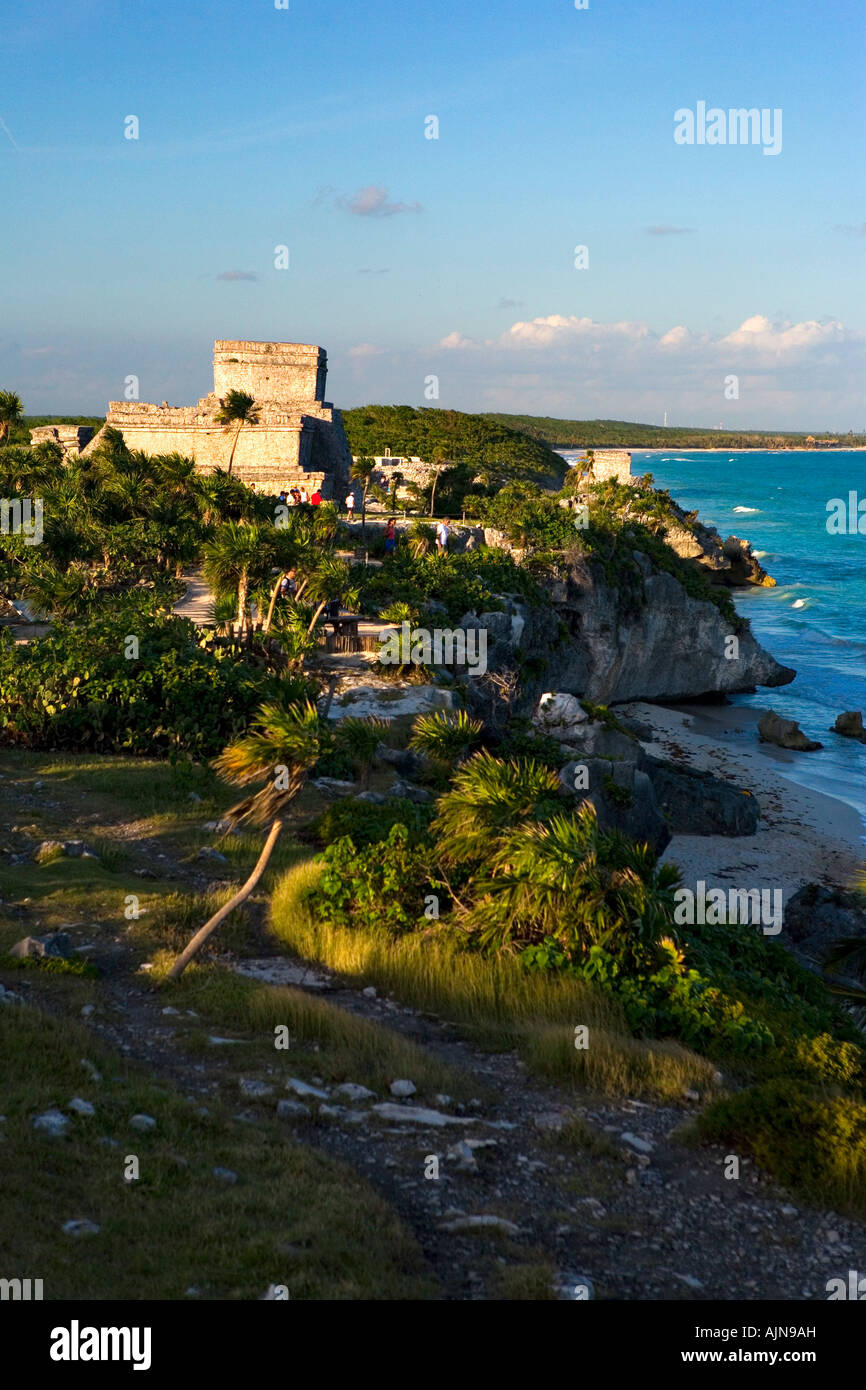 El Castillo Unesco Mayan ruins of Tulum Quintana Roo Mexico 2005 Stock ...