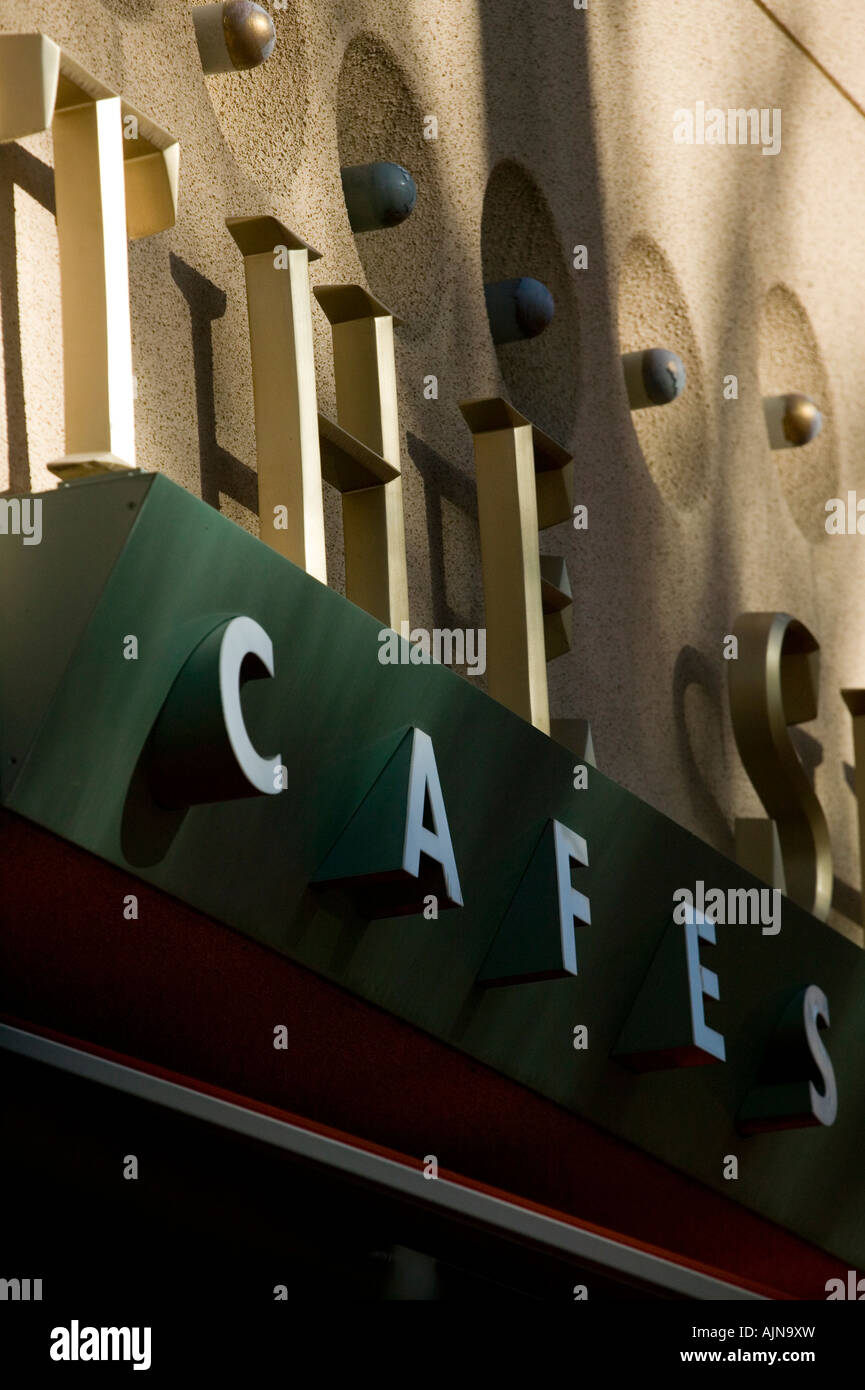 Mall Cafe Signs Stock Photo - Alamy