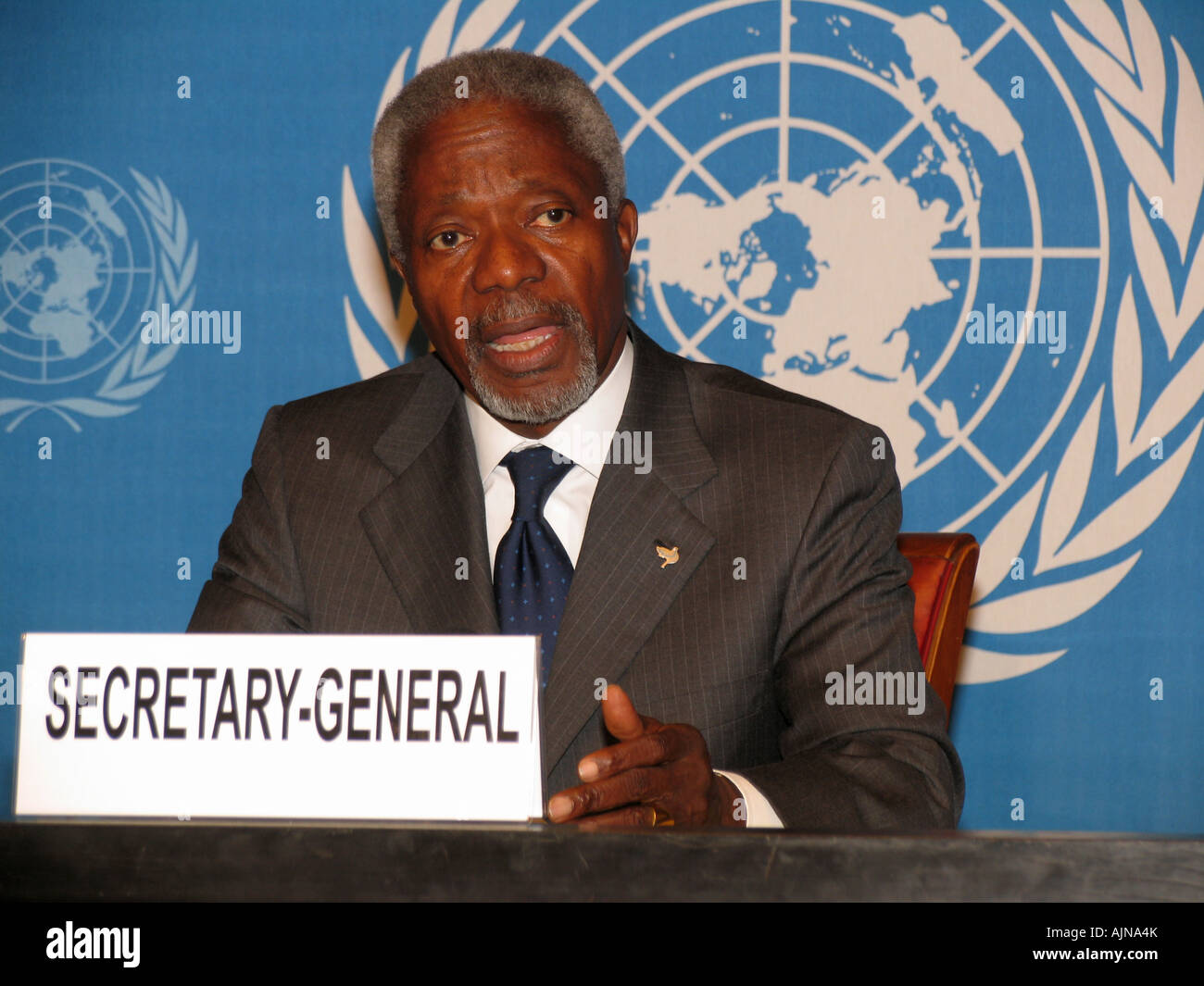 Former secretary general of the united nations kofi annan hi-res stock ...