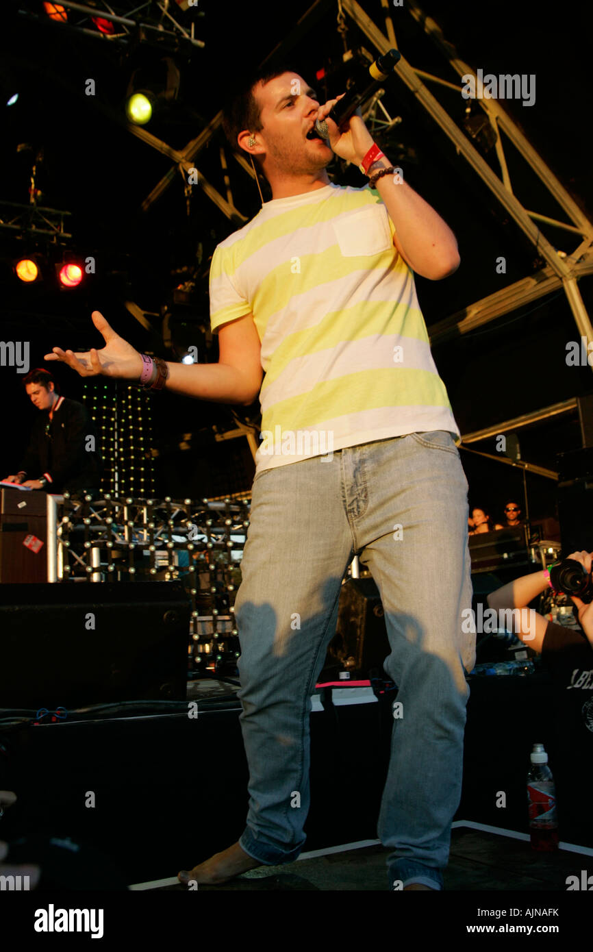 Mike Skinner of The Streets performs at Get Loaded In The Park, Clapham ...