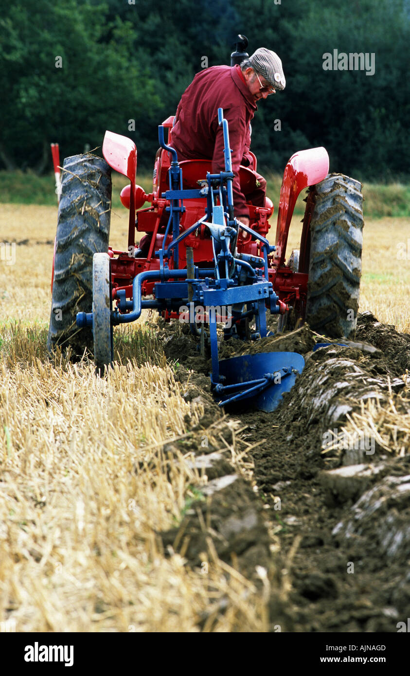 Vintage tractor plough hi-res stock photography and images - Alamy