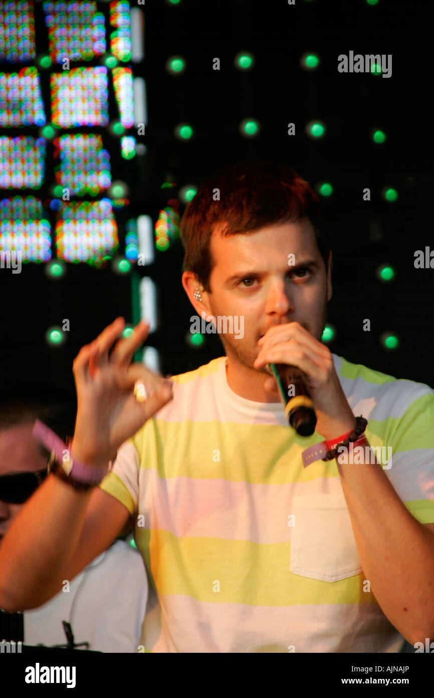 Mike Skinner of The Streets performs at Get Loaded In The Park, Clapham ...