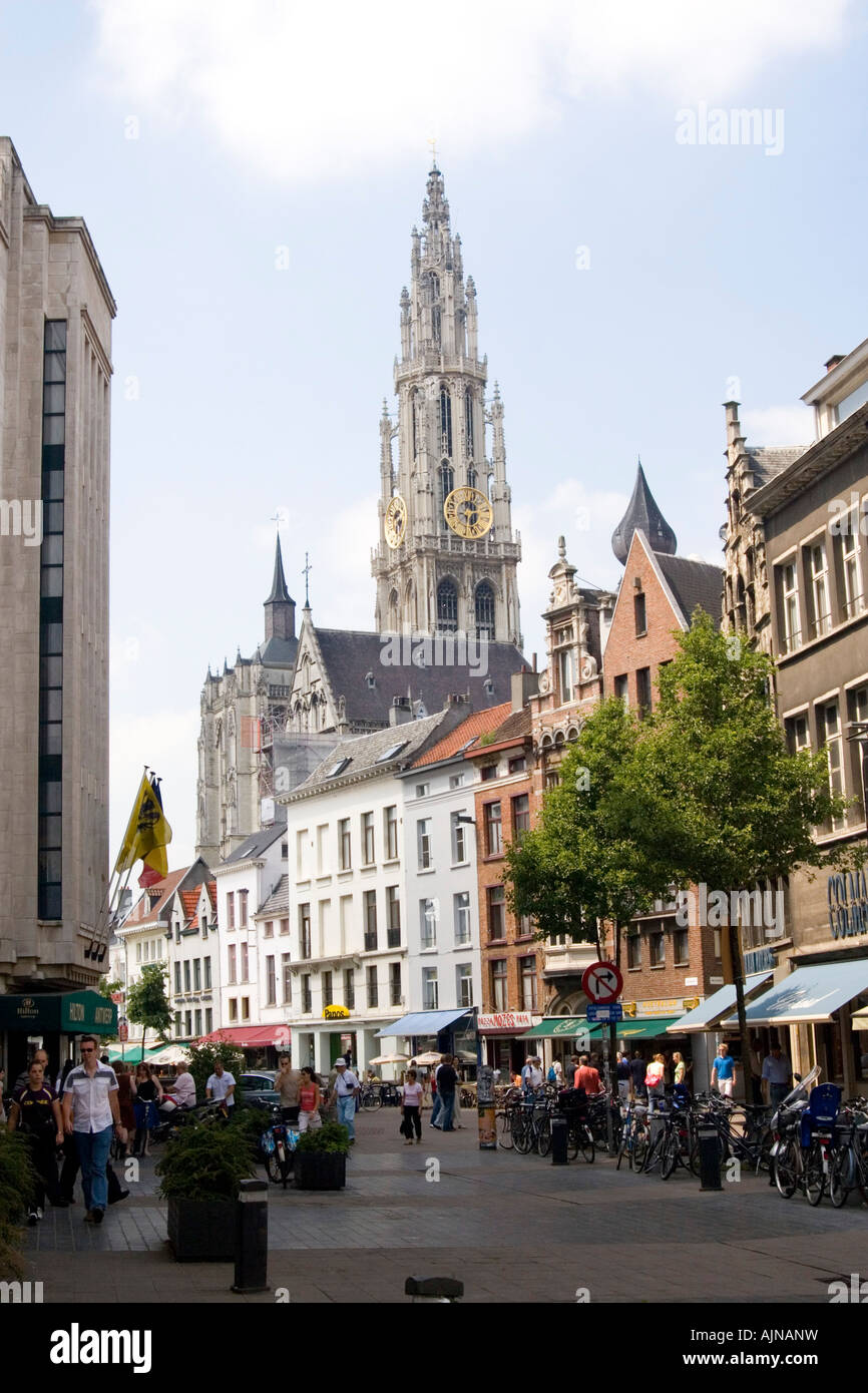 Groenplaats square in the centre of Antwerp Belgium Stock Photo - Alamy