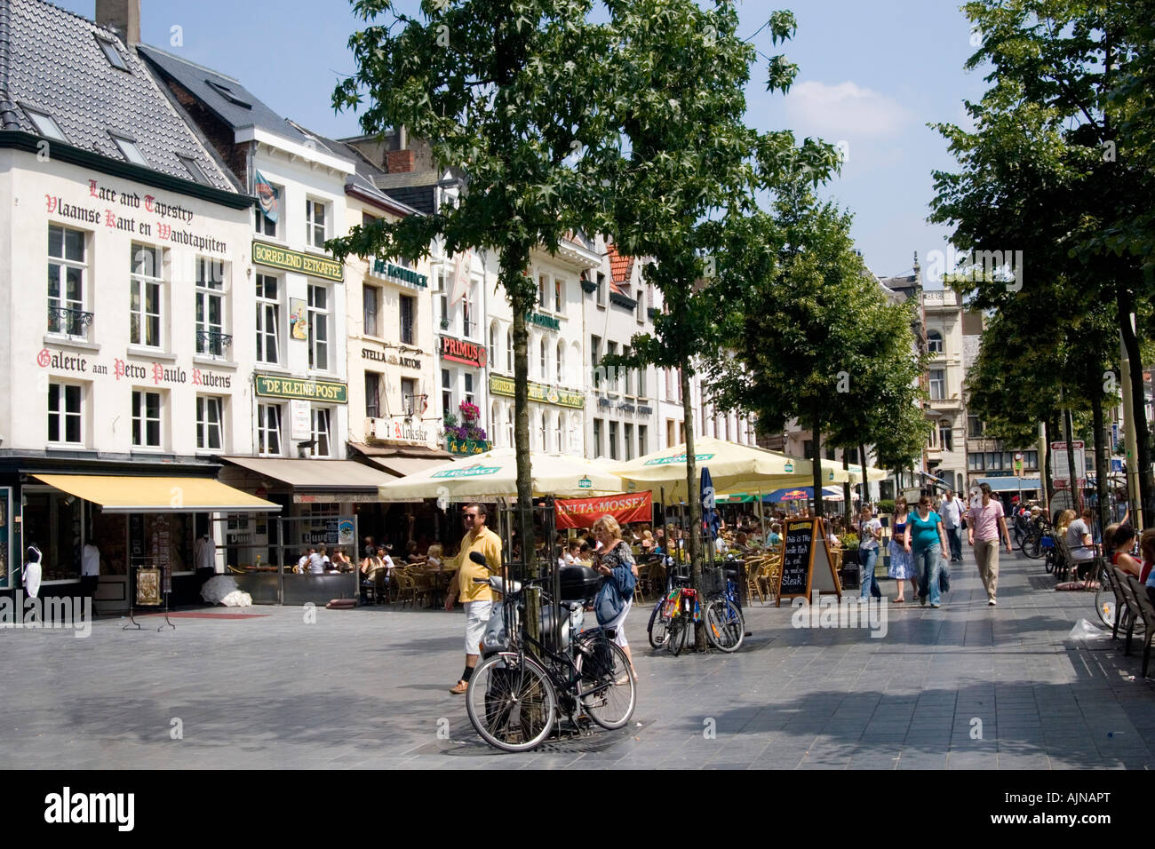 Groenplaats square in the centre of Antwerp Belgium Stock Photo - Alamy