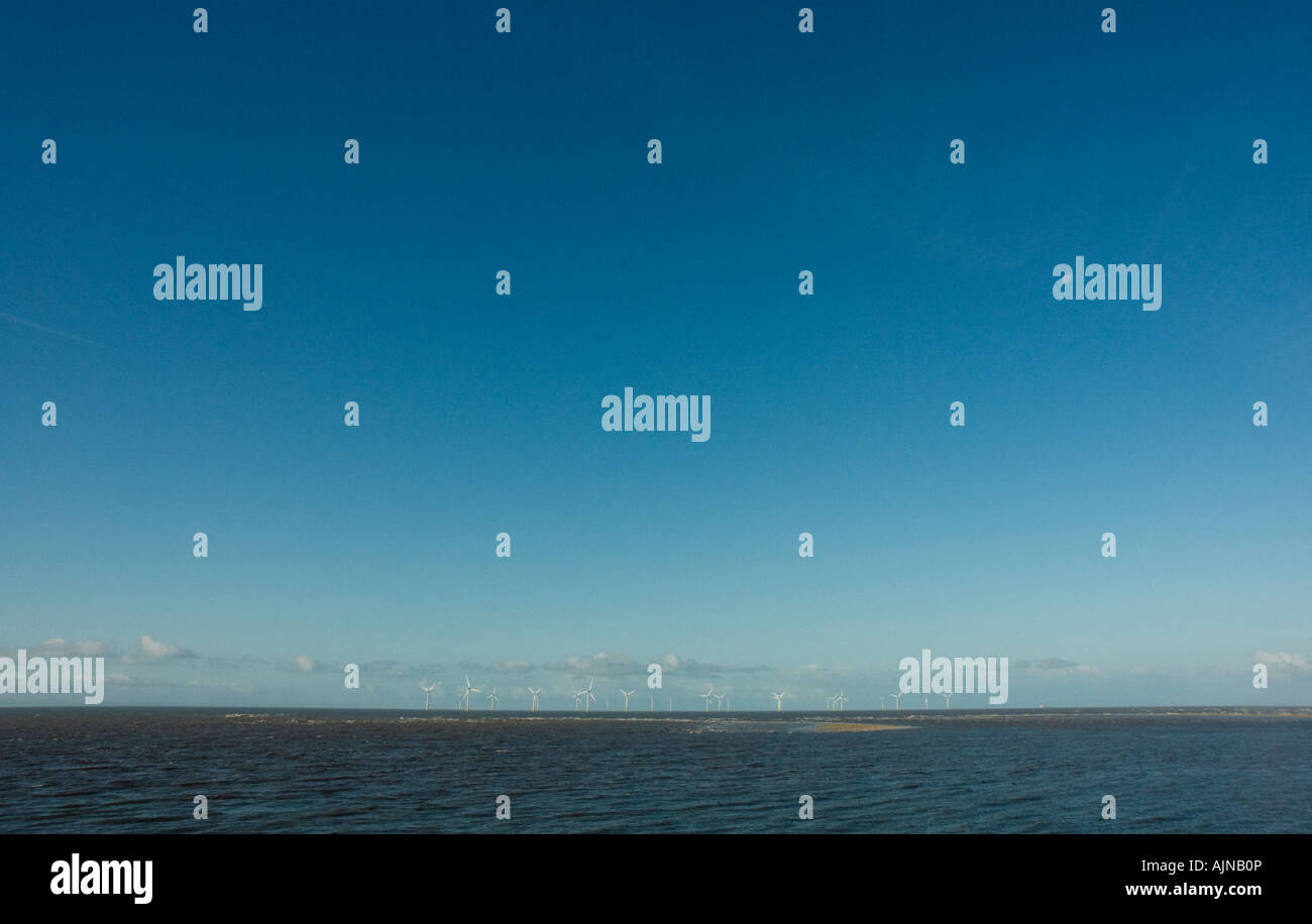 Wind farm in Irish sea Stock Photo - Alamy