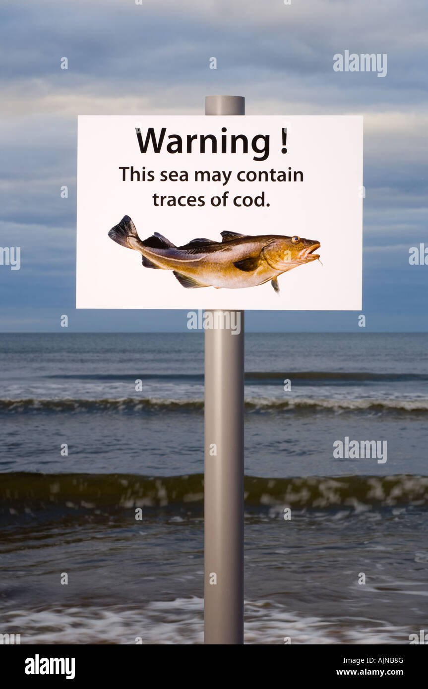 Spoof warning sign cod Stock Photo - Alamy