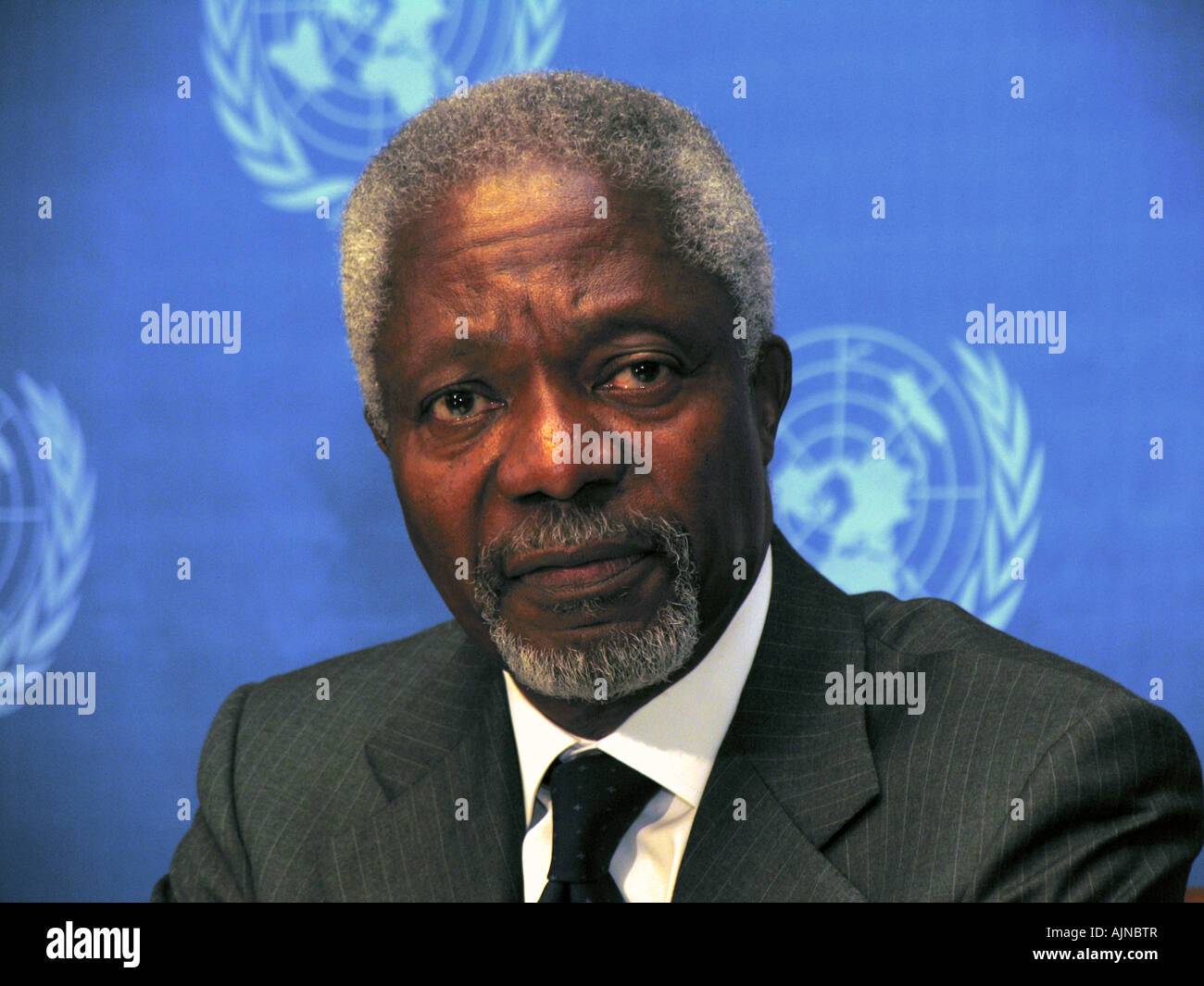 Former Secretary General of the United Nations, Kofi Annan Stock Photo ...