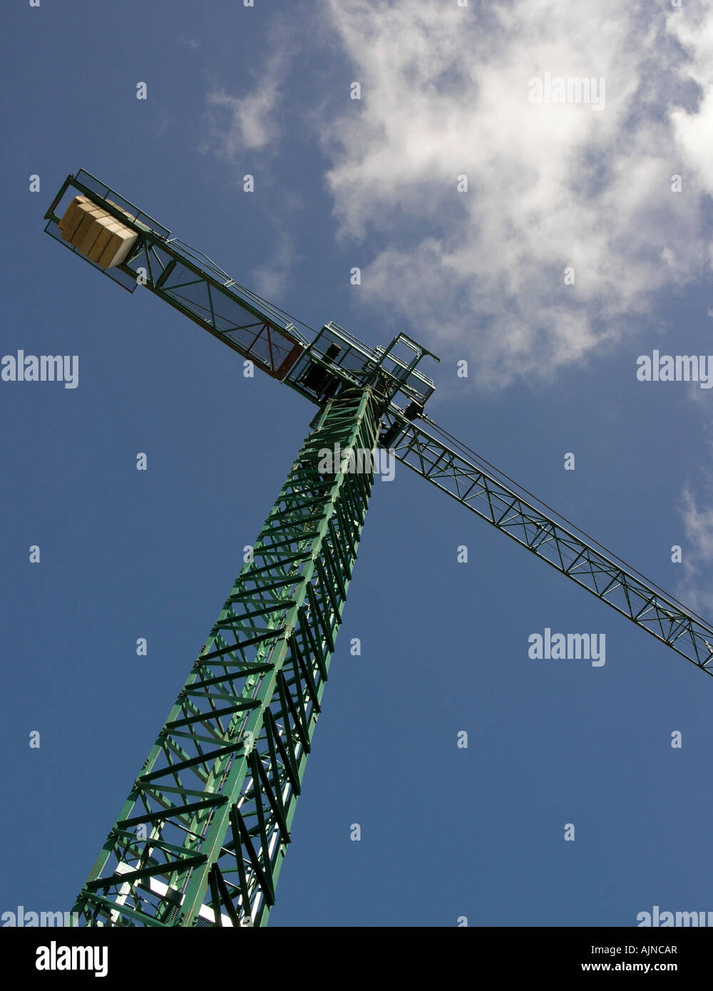 Tall Green Crane Stock Photo - Alamy