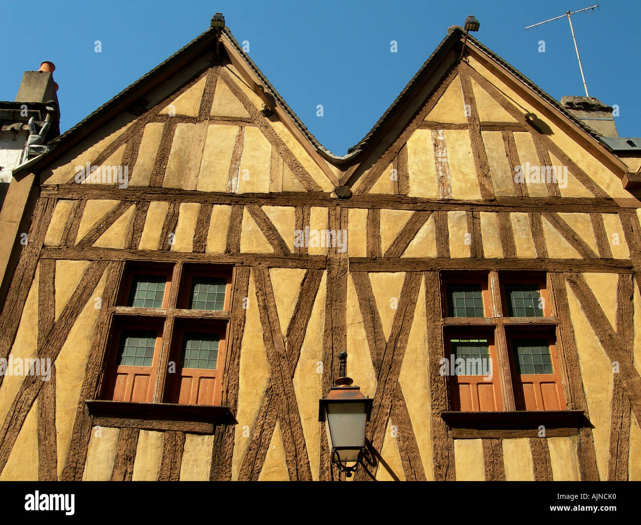 traditional living facade house front roof architecture Stock Photo - Alamy