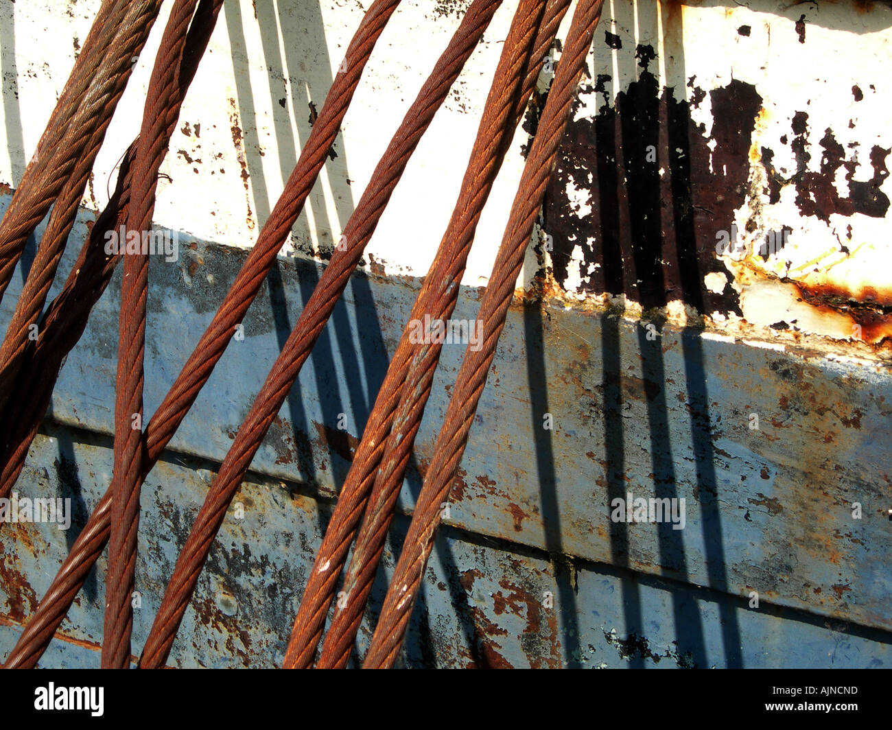 harbor detail rust rusty rope boat ship symbol background Stock Photo ...