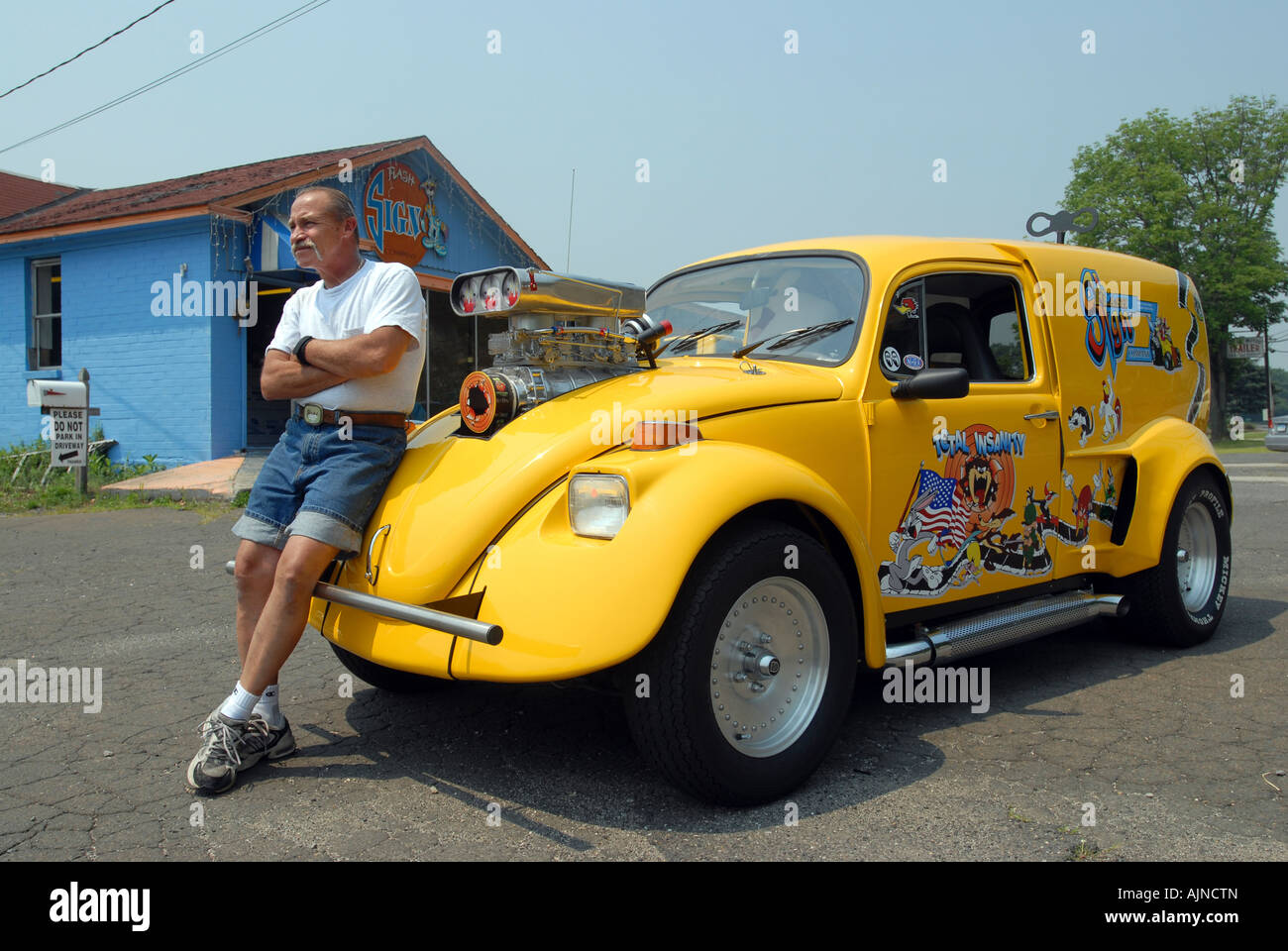 A proud man with his Volkswagen kit car Stock Photo - Alamy