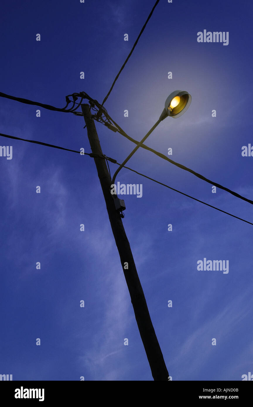 CITY STREET LAMP AT NIGHT Stock Photo - Alamy