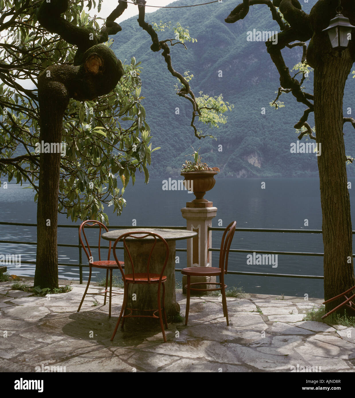 Lake Lugano Cafe High Resolution Stock Photography and Images - Alamy