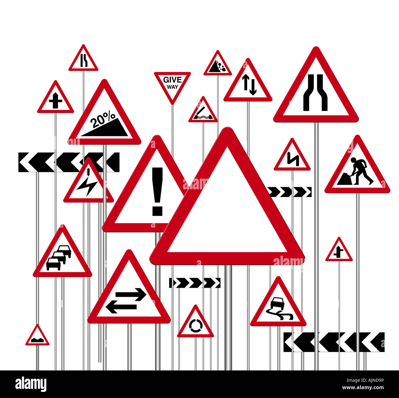Red Triangle Signs High Resolution Stock Photography and Images - Alamy