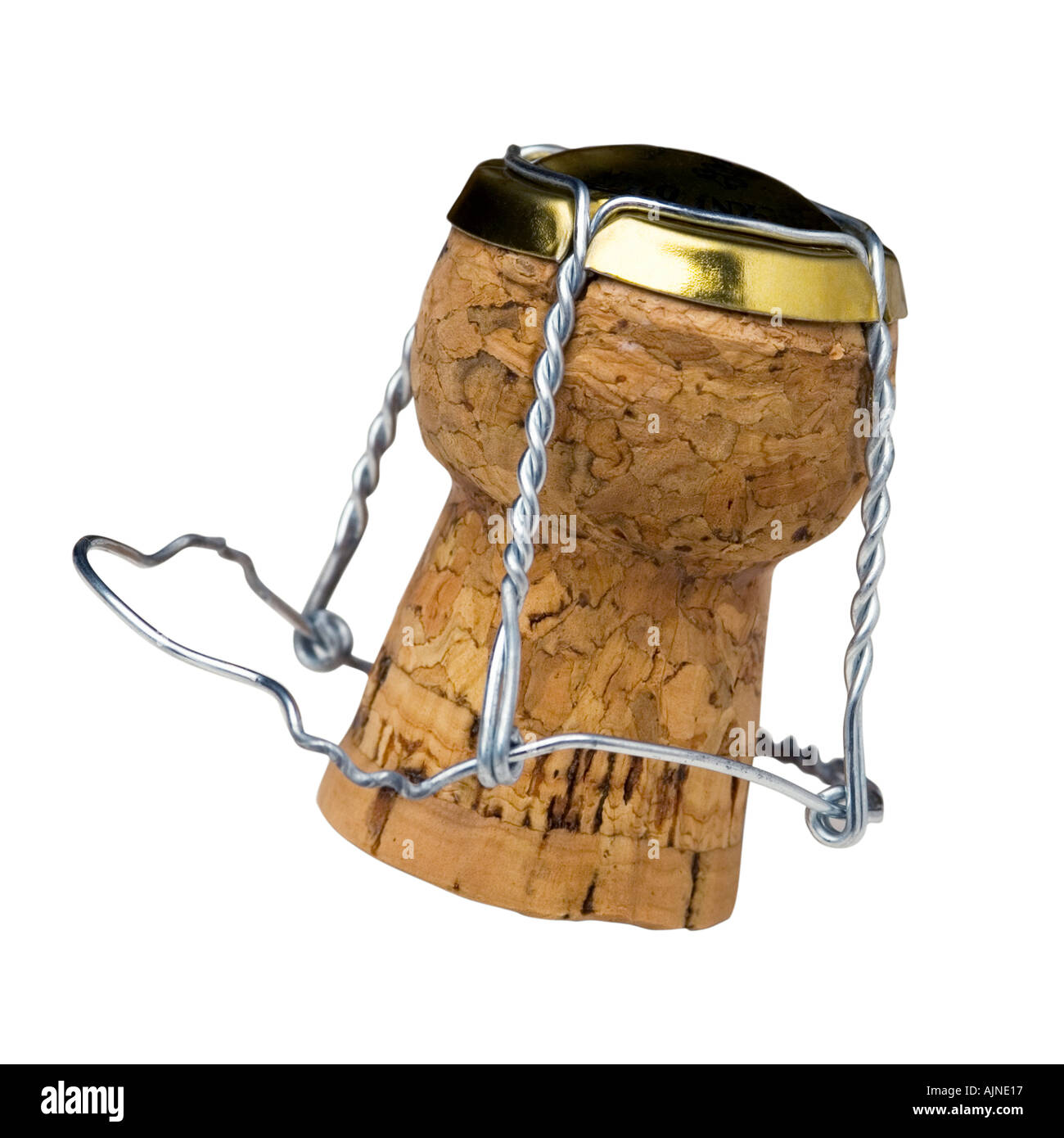 CHAMPAGNE CORK ON WHITE BACKGROUND Stock Photo - Alamy