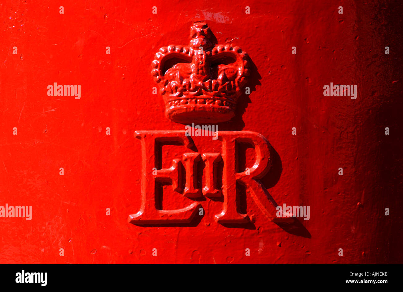 British red pillar box London Stock Photo - Alamy