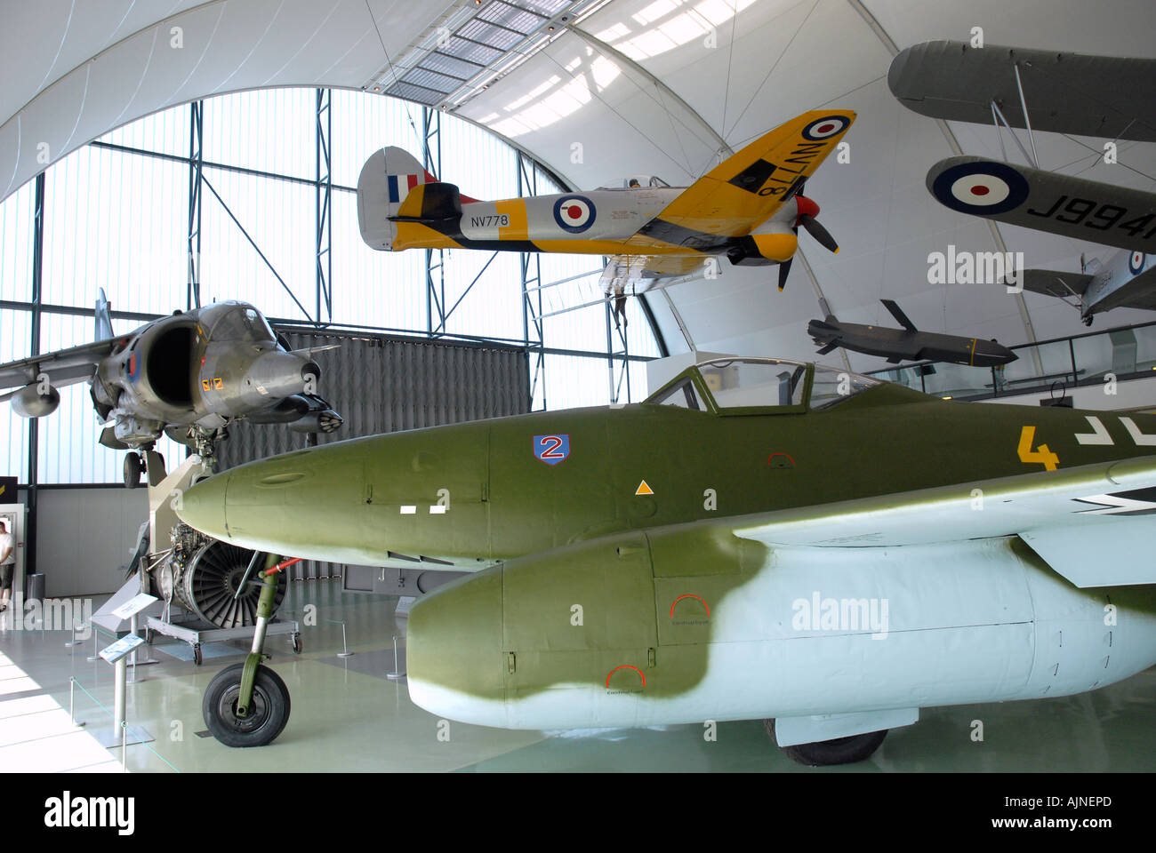 Messerschmitt Me 262A-2a Schwalbe (Swallow) at the Royal Air Force ...