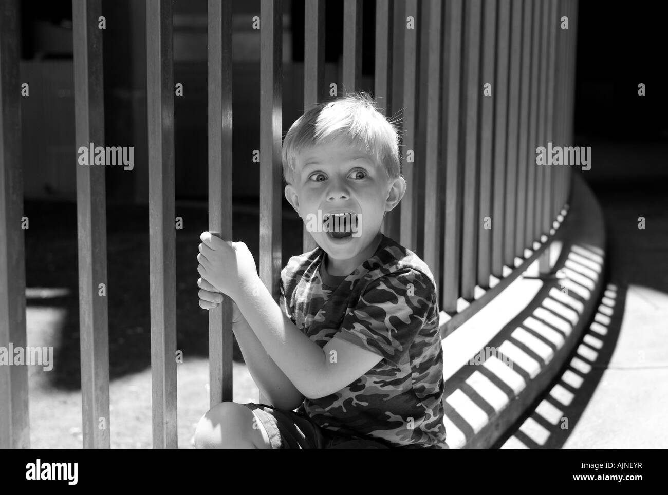 Excited kids face child Black and White Stock Photos & Images - Alamy