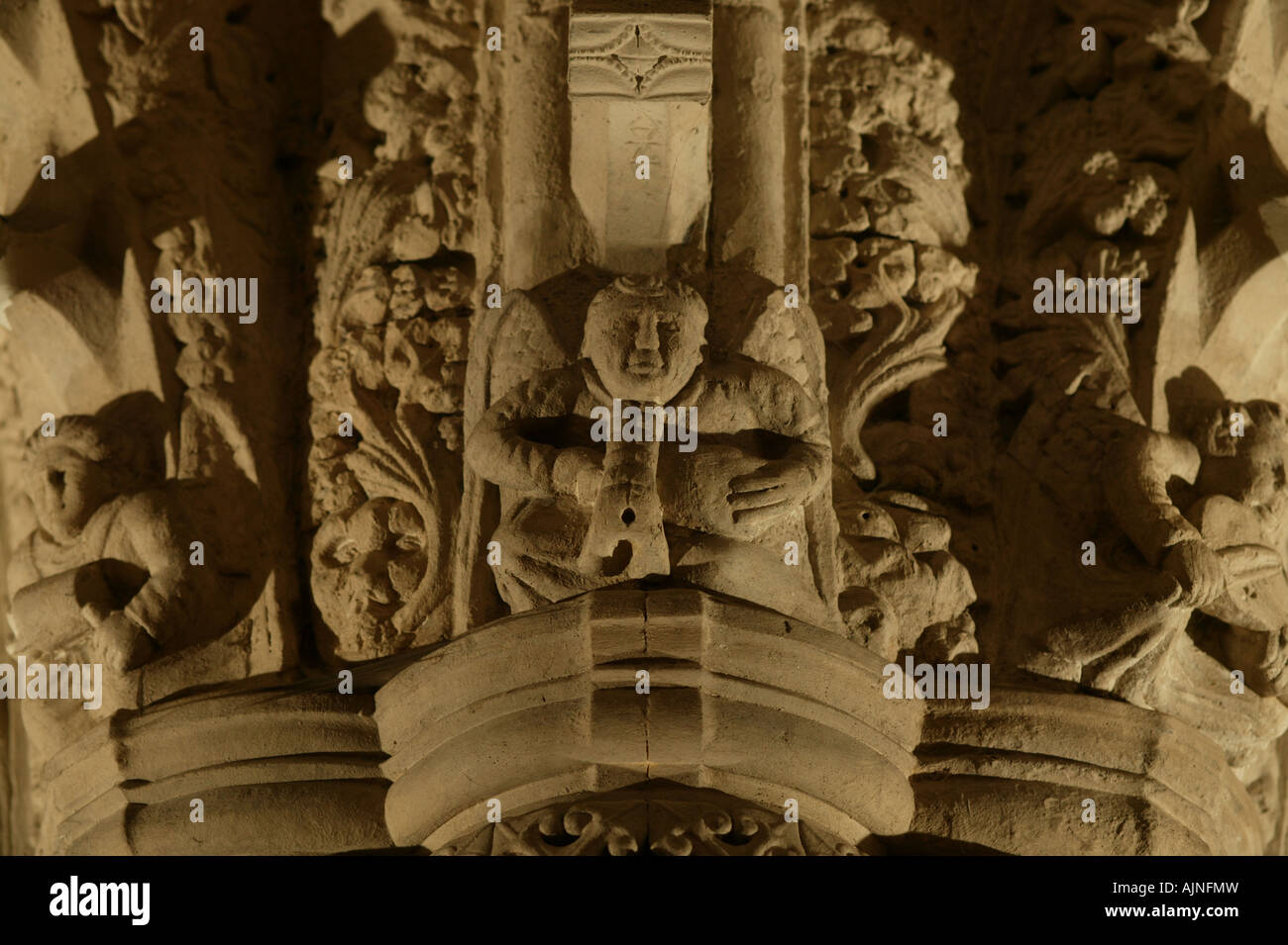 Rosslyn chapel interior, Lothian, Scotland Stock Photo - Alamy