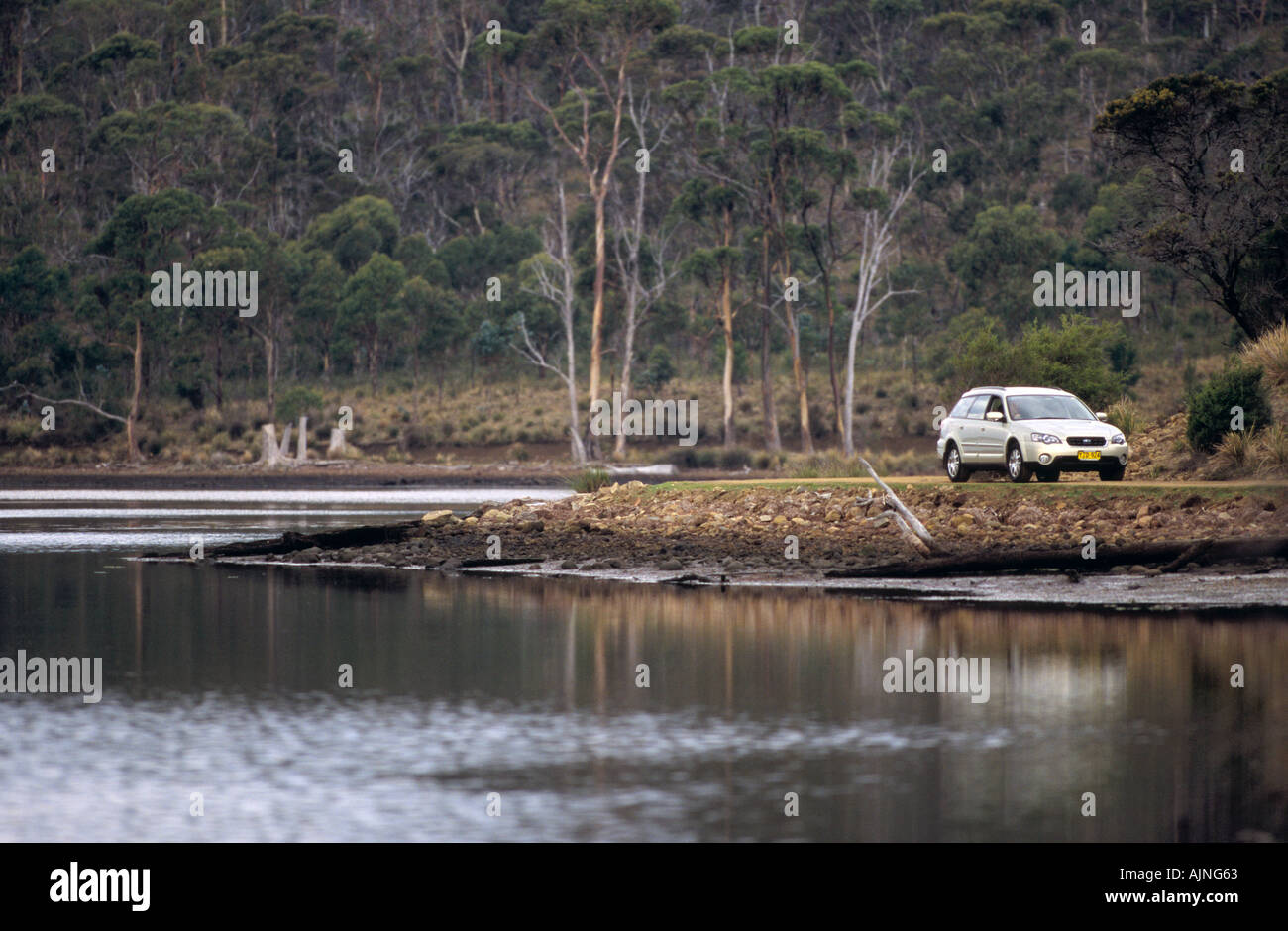 Bangor Station near Dunally Forestier Peninsula SE Tasmania Australia ...
