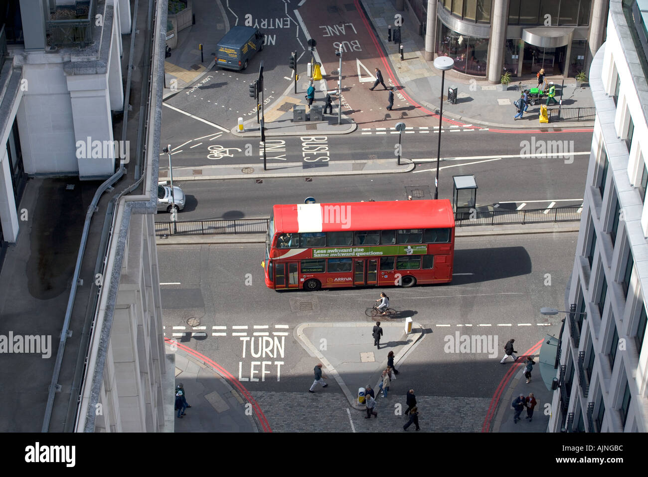 The City Of London Red Double Decker Stock Photo - Alamy