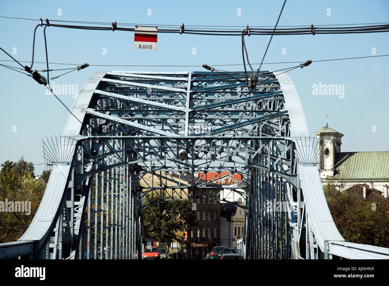 Pilsudskiego Bridge, Krakow, Poland, Europe Stock Photo - Alamy