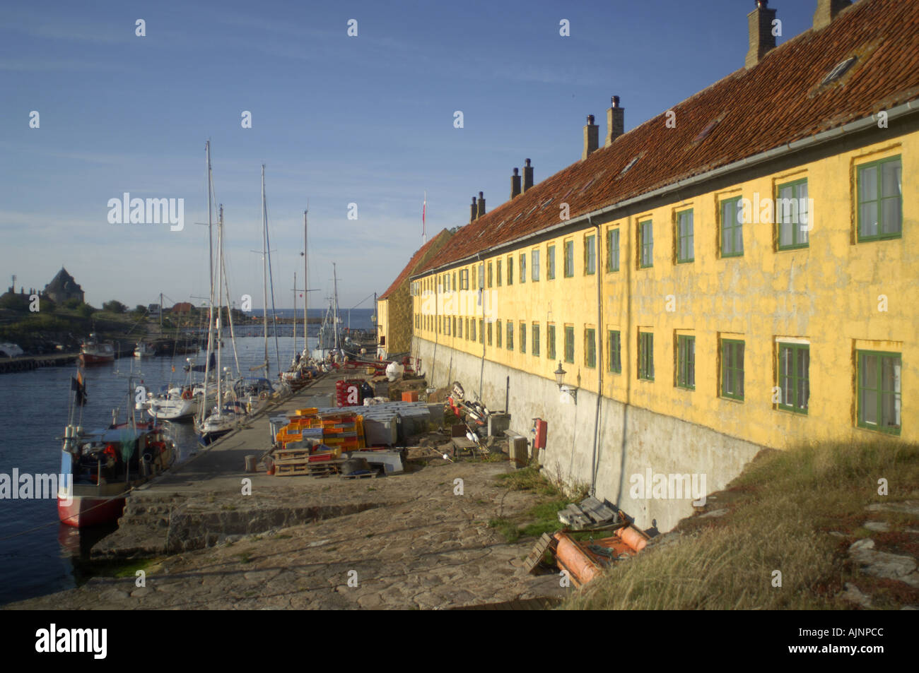 The harbour at Christianso island near Bornholm Denmark Stock Photo - Alamy