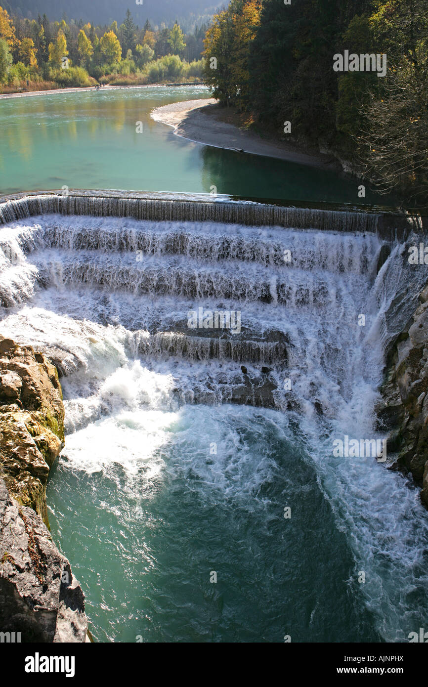 Lechfall and gorge in Fussen Bavaria Germany Stock Photo - Alamy