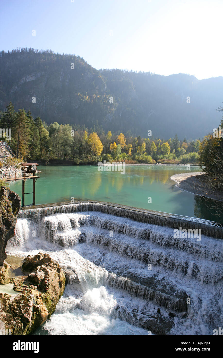 Lechfall and gorge in Fussen Bavaria Germany Stock Photo - Alamy