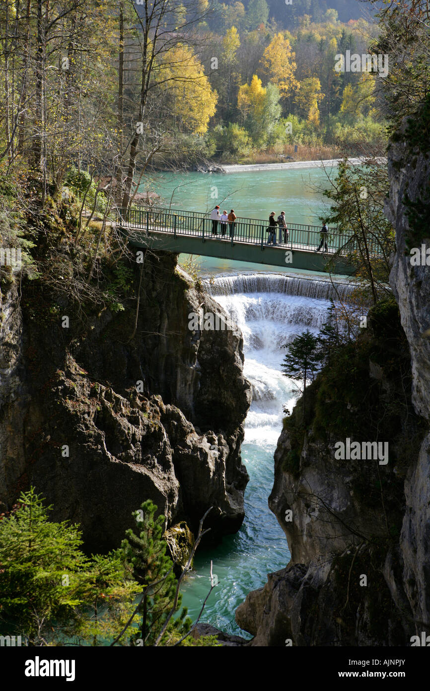 Lechfall and gorge in Fussen Bavaria Germany Stock Photo - Alamy