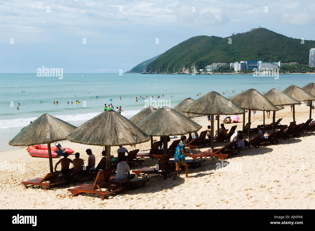 Dadonghai beach area Sanya City Hainan Province China Asia Stock Photo ...