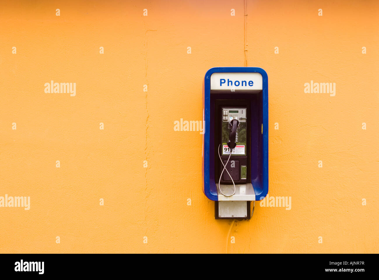 Orange public telephone communication hi-res stock photography and ...