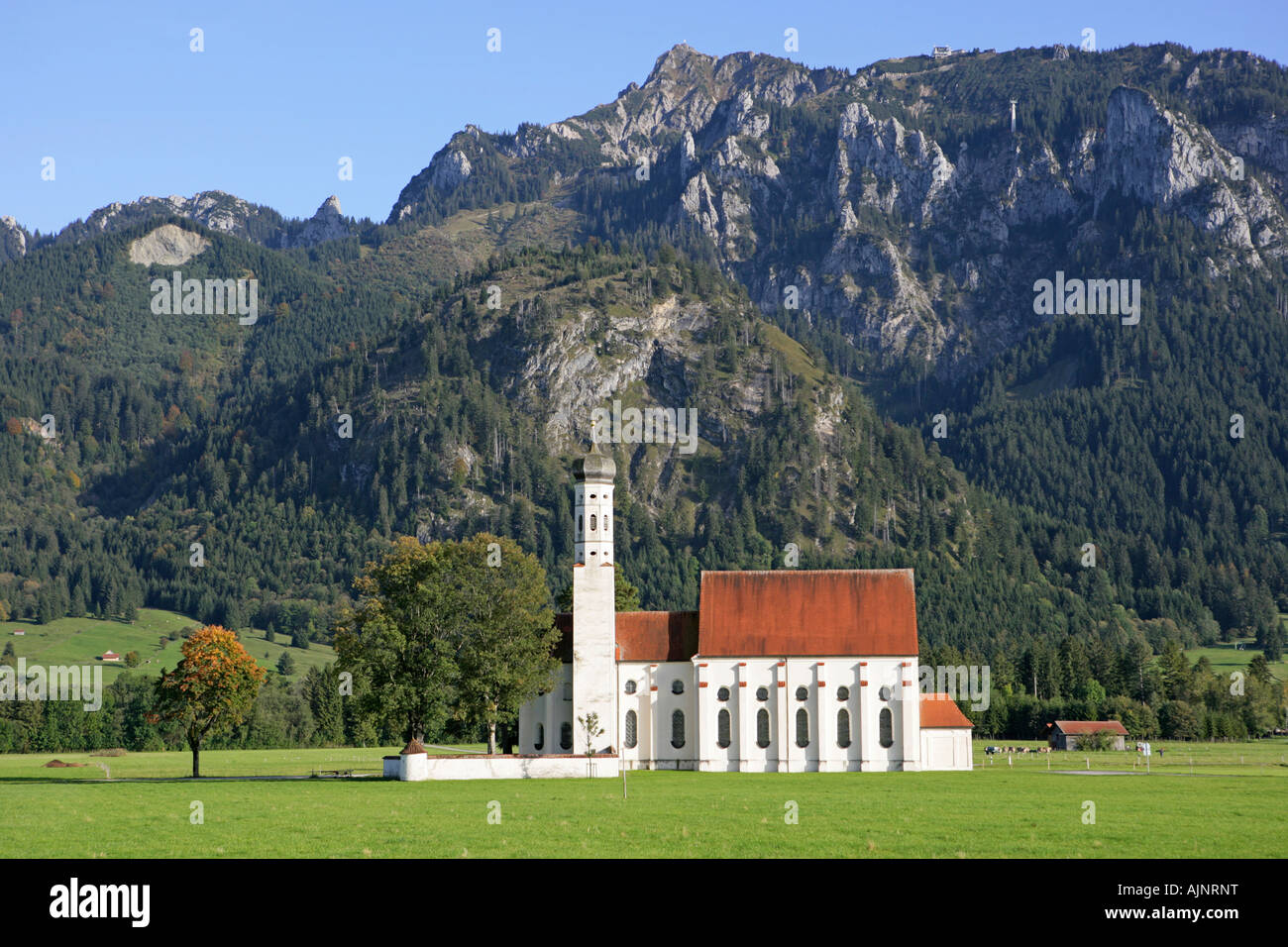 St Coloman pilgrimage church near Schwangau Bavaria Germany Stock Photo ...