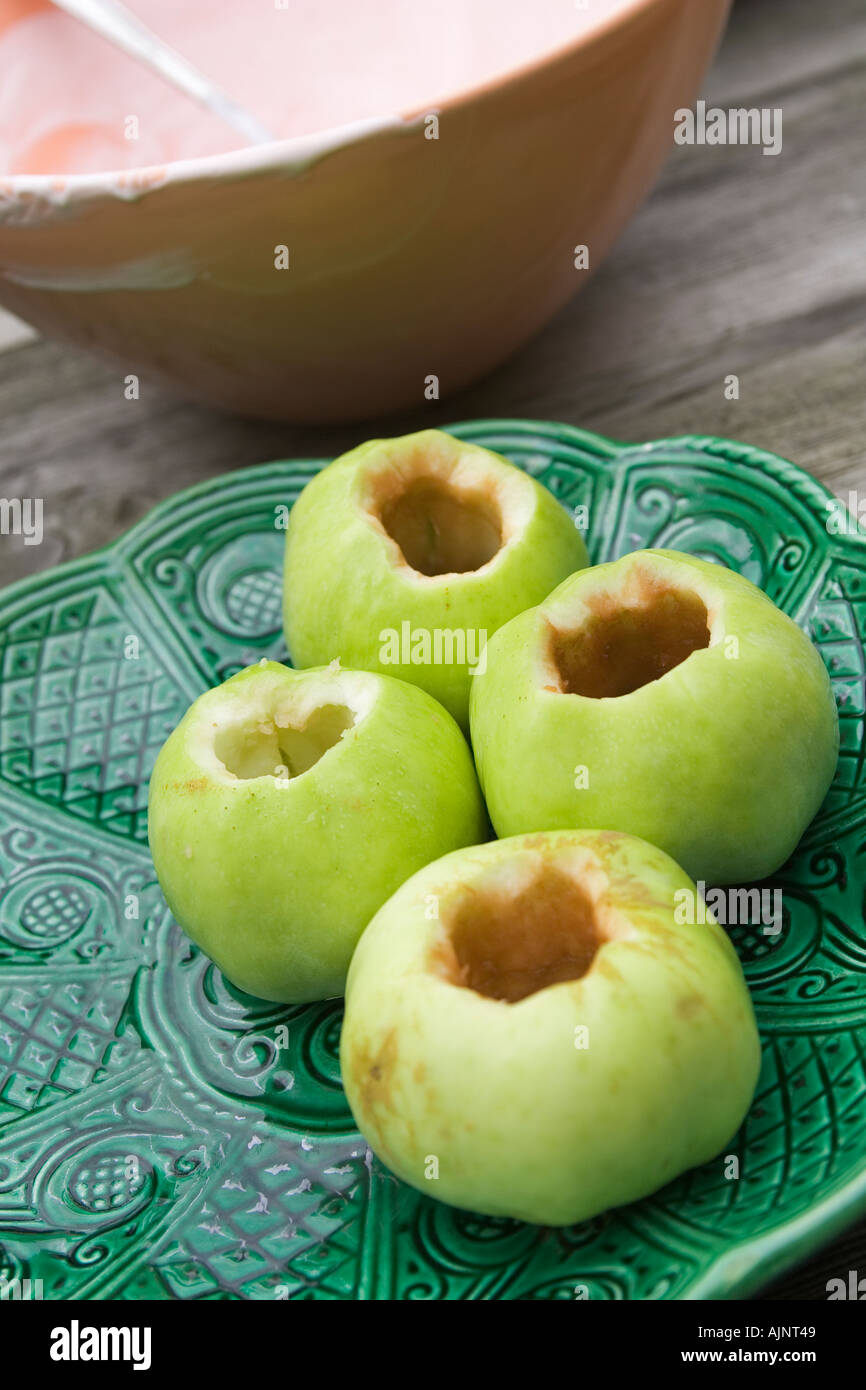 Cored apples hi-res stock photography and images - Alamy