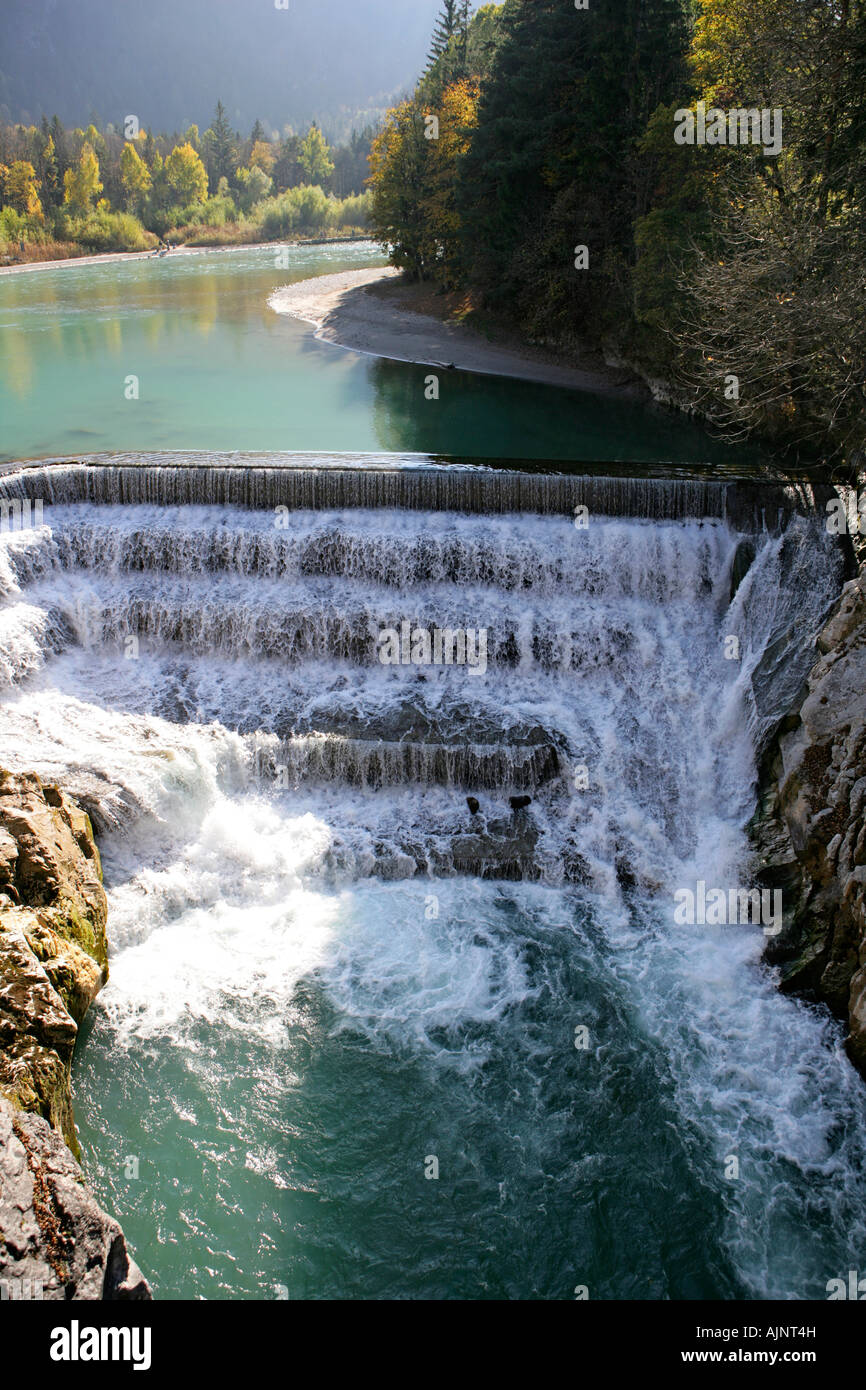 Lechfall and gorge in Fussen Bavaria Germany Stock Photo - Alamy