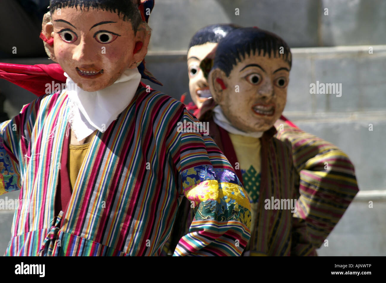 Cham dance - traditional tibetan buddhist monks dance in masks and ...